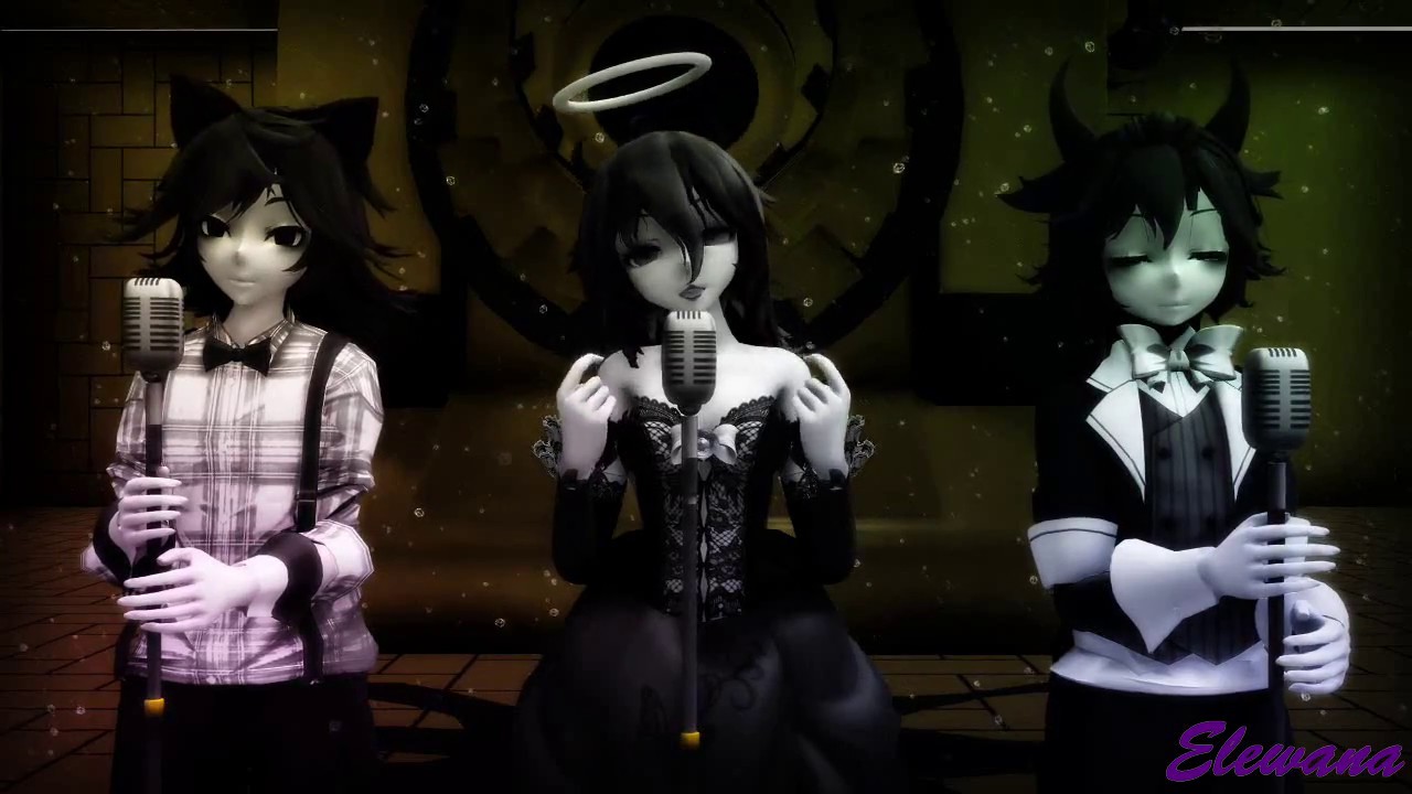 【MMD x BATIM】Shape Of You (Alice, Bendy, Boris) \\\Special for 700 ...