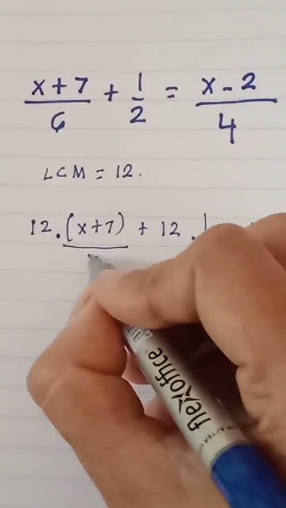 Strategies to Solve Multi Step Linear Equations with Fractions - YouTube