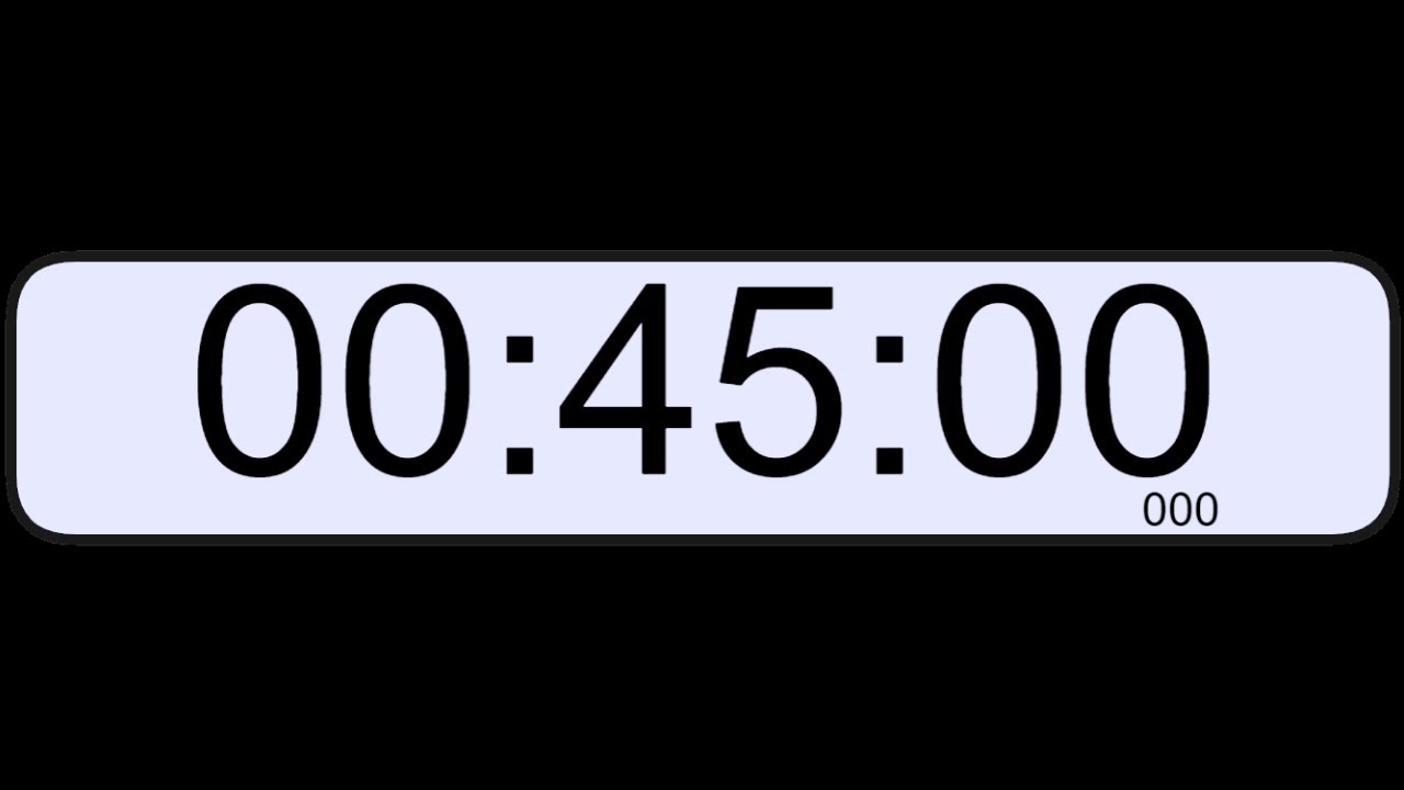45 Minute Timer | 45 Min Study with Me | Countdown 45 Minutes | 1080p ...