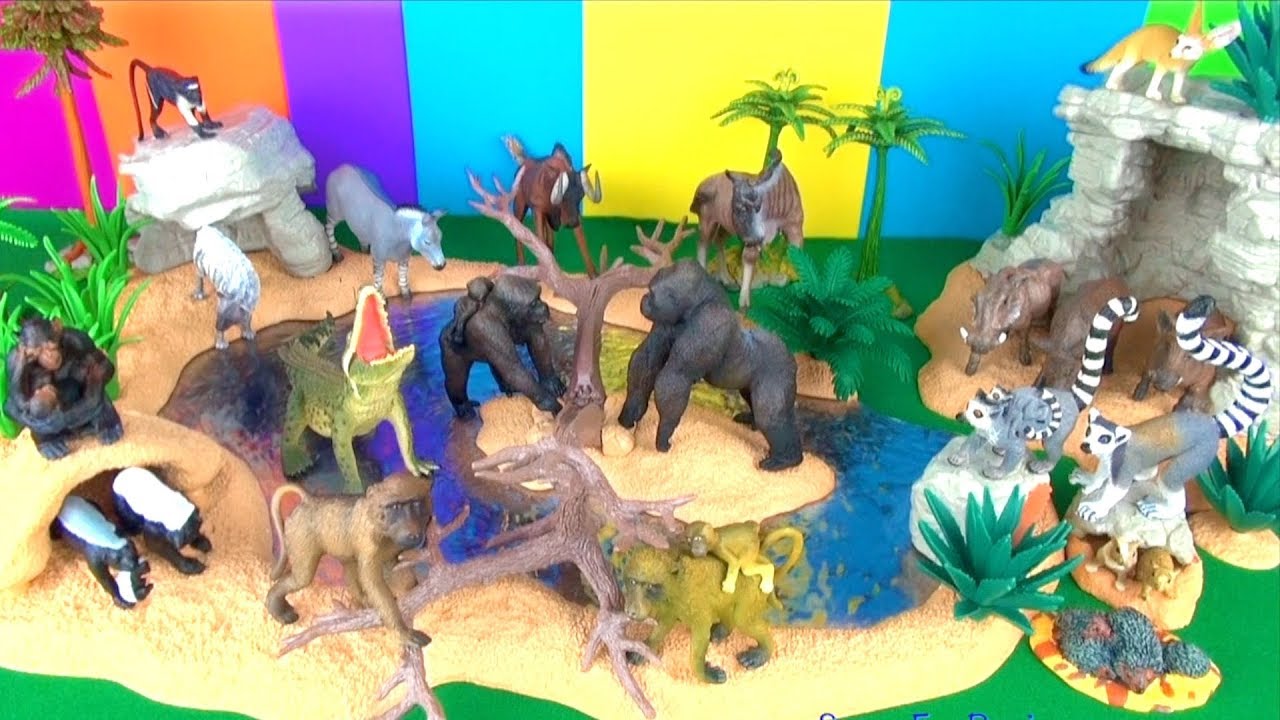 Learn WILD ANIMAL Names 🦊 ZOO Animals - Fun Educational Kids Toys For ...