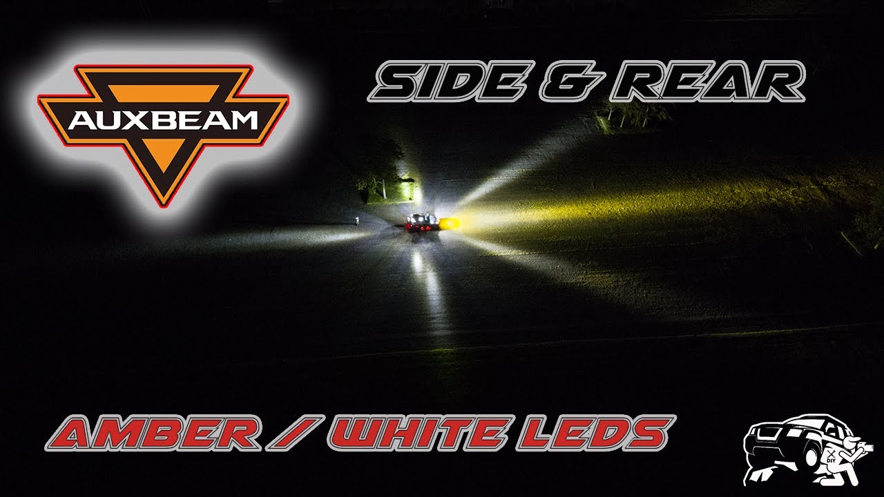 Installing Auxbeam 4 Inch LED Amber/White Pods - YouTube