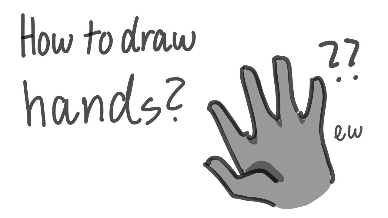 How to draw hands without 3d shapes - YouTube