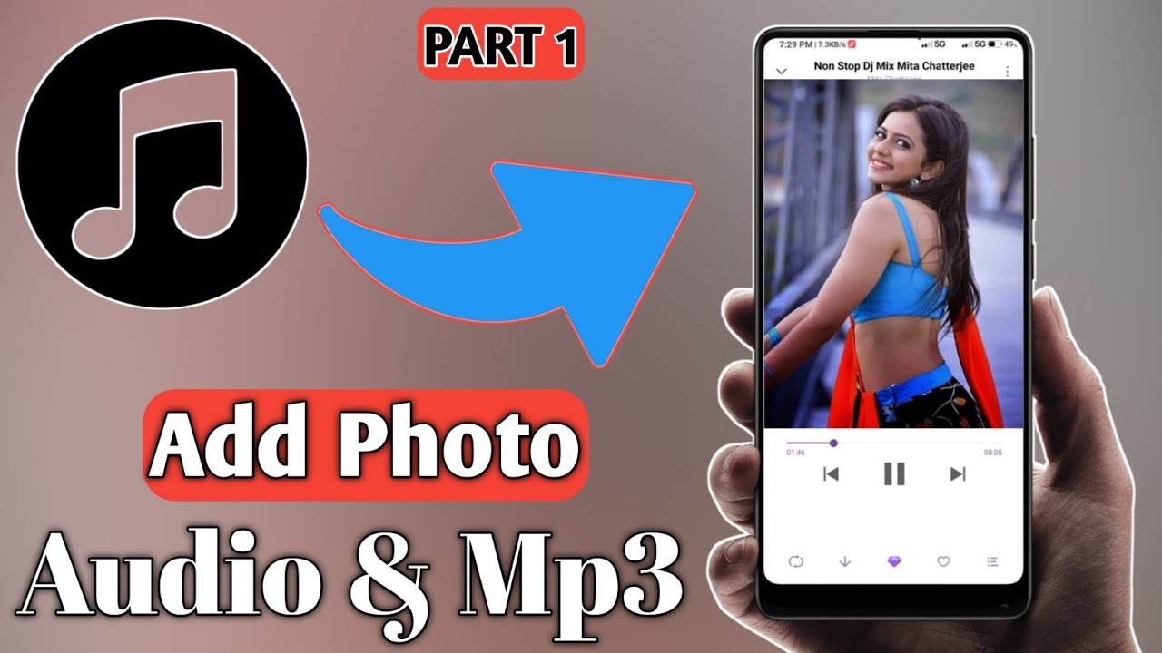 MP3 Song Par Photo kaise Lagaye Mobile se | How To Add Photo In MP3 ...