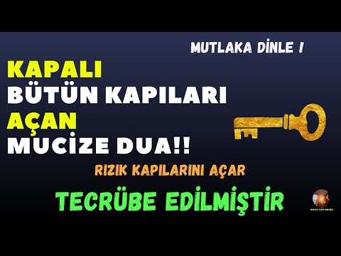 İMDAT DUASI - BİR DEFA DİNLEDİ VE ANINDA YARDIM GELDİ - BU DUA'DA İSMİ AZAM VARDIR.