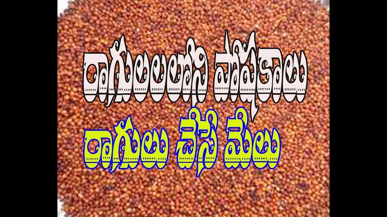 Surprise health benefits of Ragulu in Telugu. - YouTube