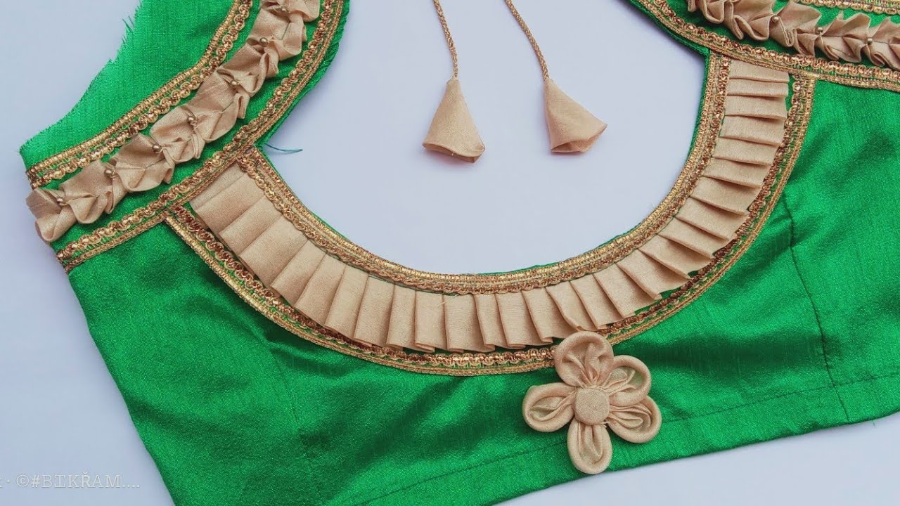 Popular neck blouse design/Letest new model blouse design.... - YouTube