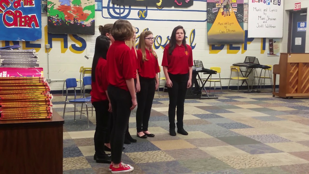Rossview Middle School sixth-grade choir ensemble competition - YouTube