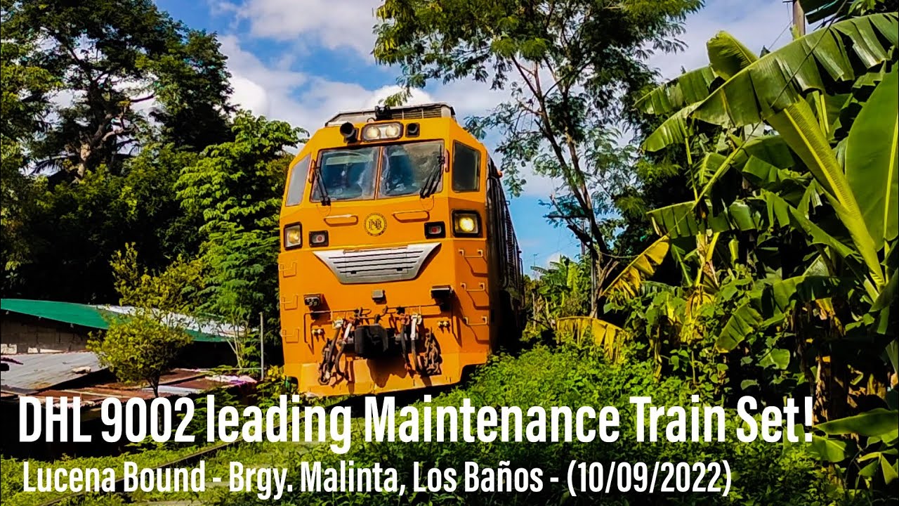 DHL 9002 hauling Flatcars and DEL 921 Bound for Lucena - Brgy. Malinta ...