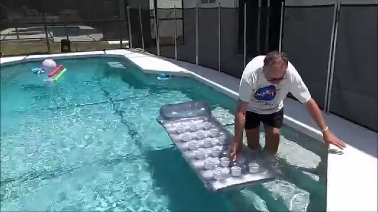 MGTracey Box Opening And Pool Test of ROSS $7.99 Intex lie-low ...