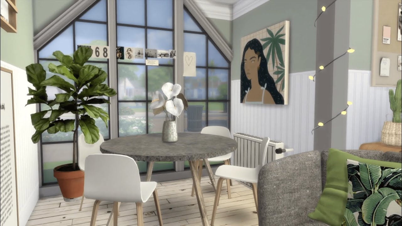 The Sims 4 - Cozy House // CC Speed Build - YouTube