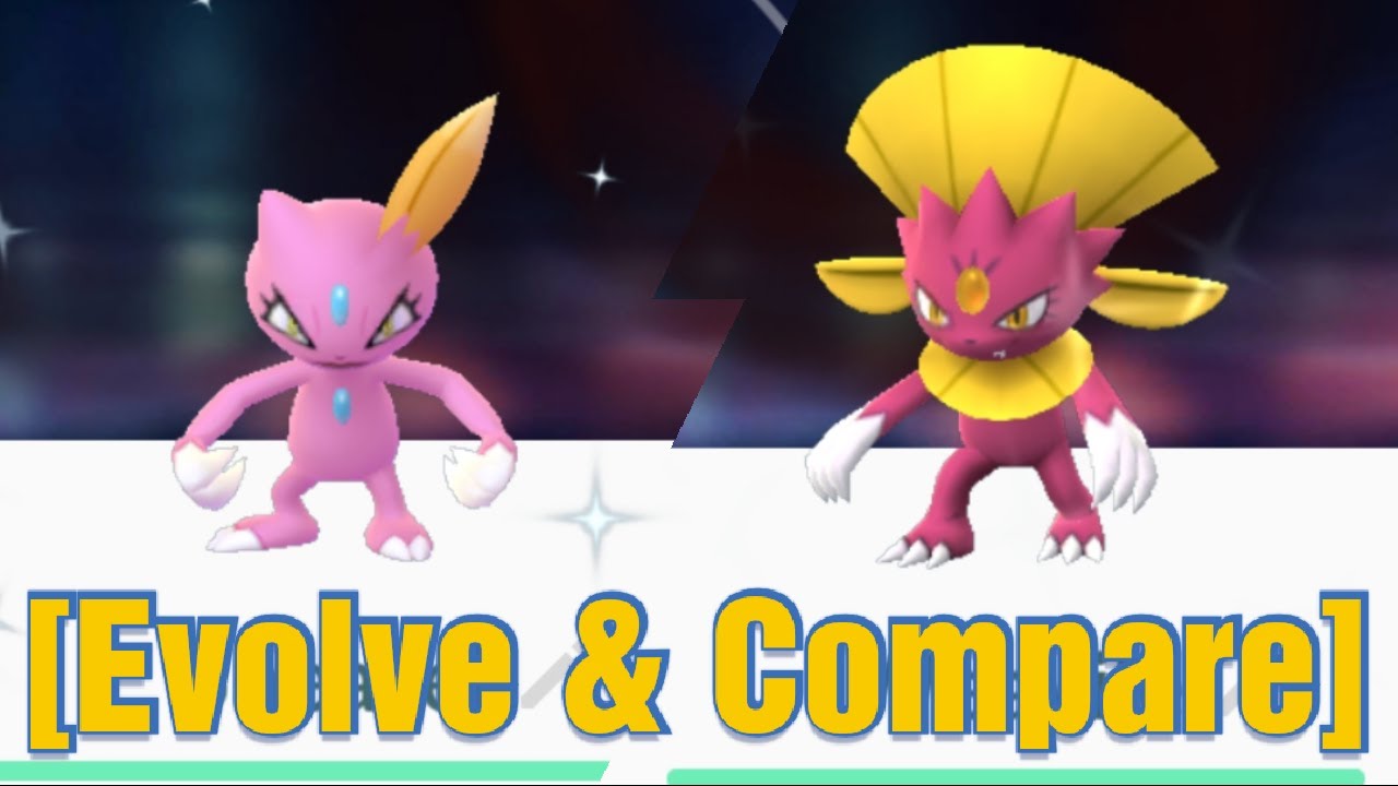 [Evolve & Compare] Shiny Sneasel to Weavile VS Normal - YouTube