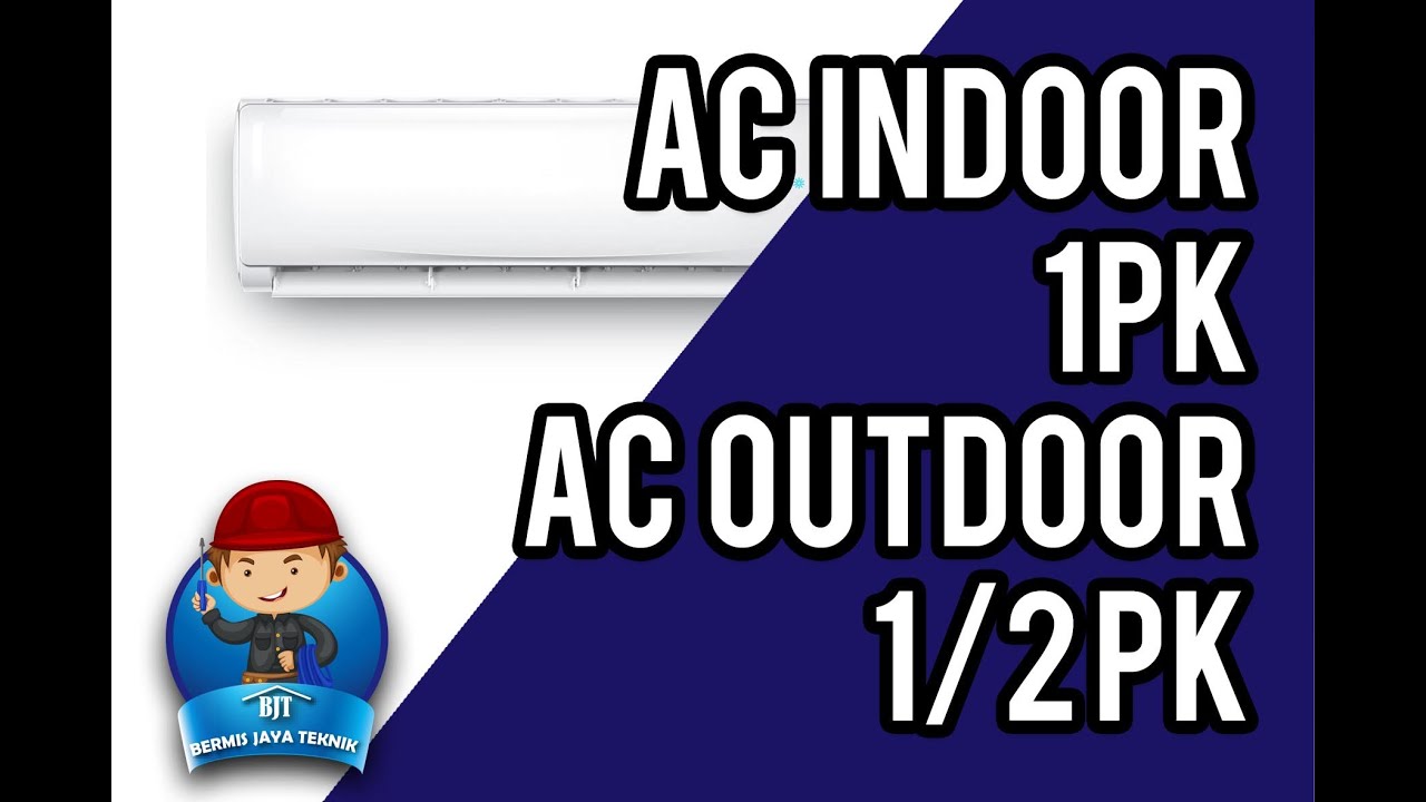 Outdoor AC 1/2 PK Sharp Freon R 32, Indoor 1 PK Mitsubishi Freon R 22 ...