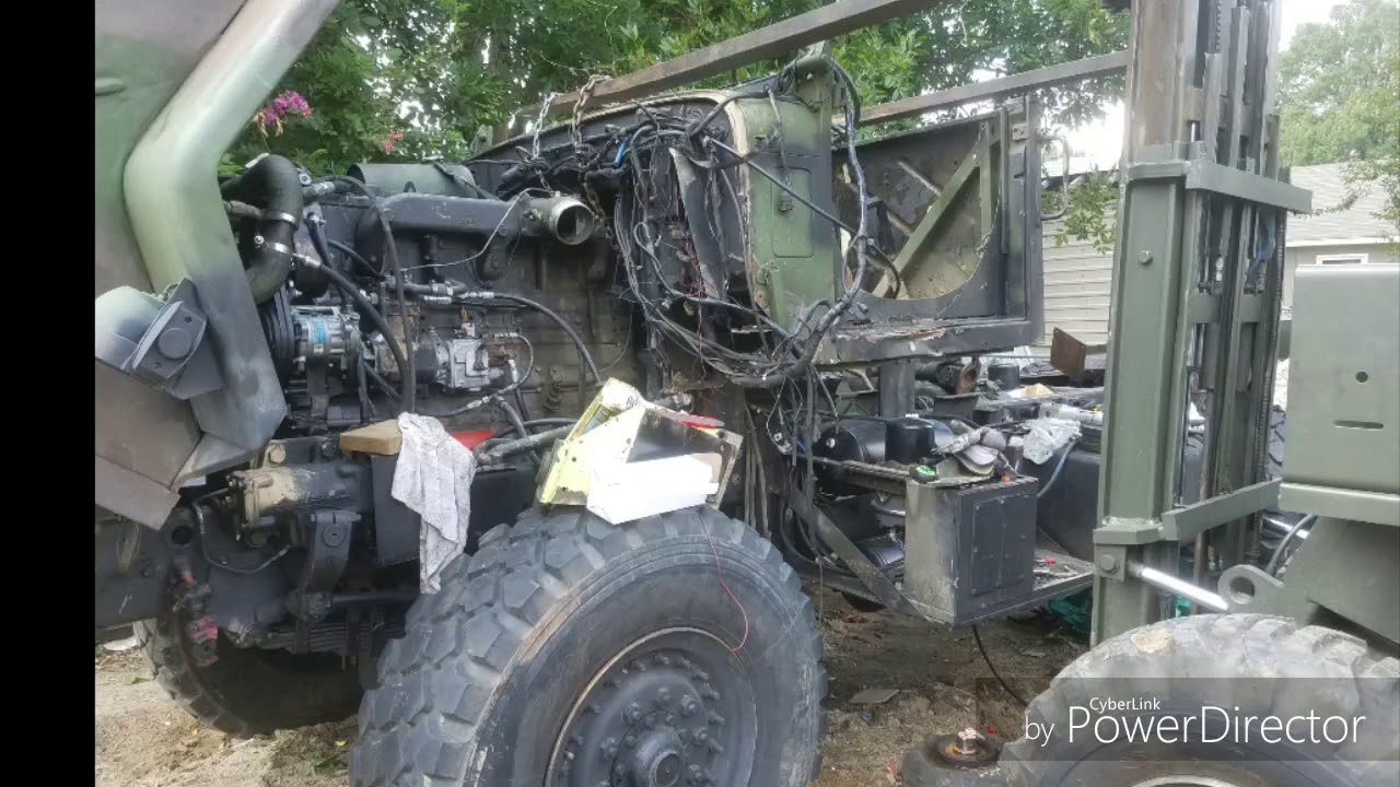 Installing the CAT 7155 into a M923A1 - YouTube