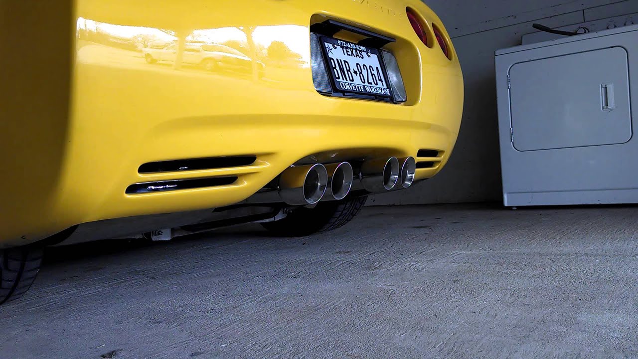 C5 Z06 -- G5X3 Cam/LG Super Pro Long Tube Headers -- Cold Start - YouTube