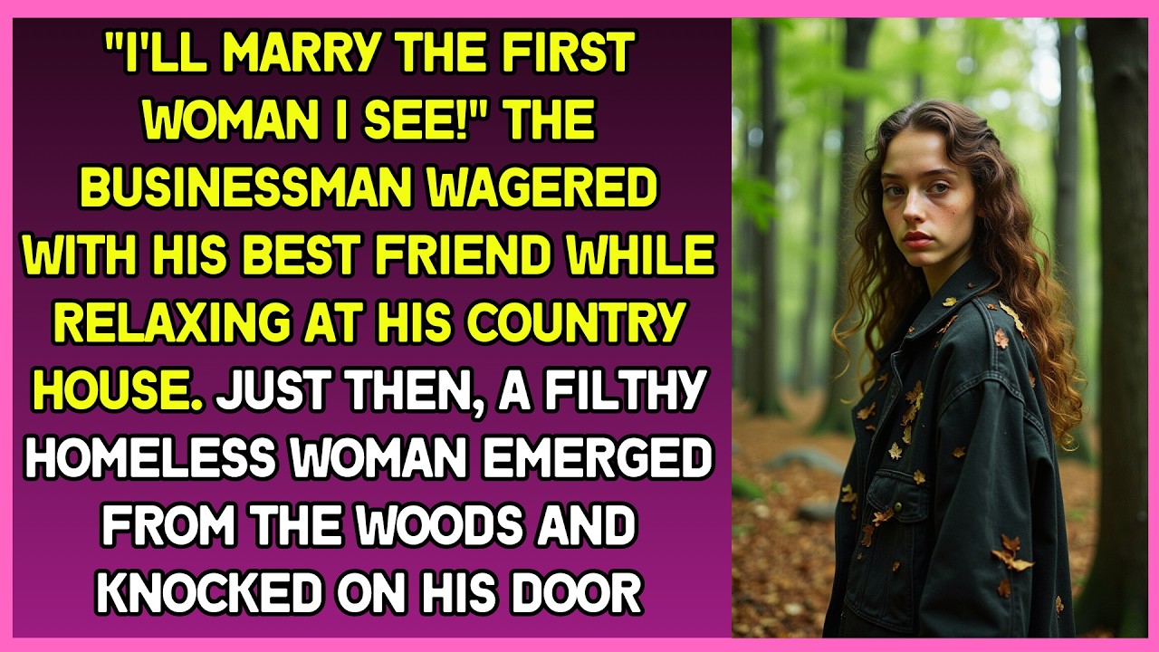 "I'll marry the first woman I see!" the man said to his best friend ...