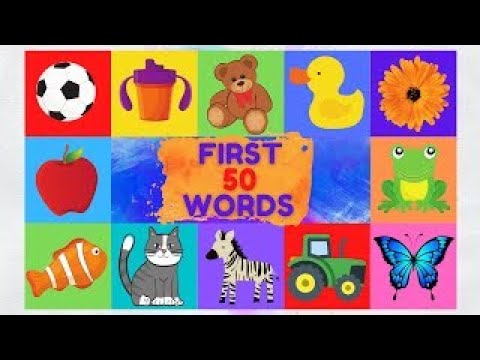 Learn Baby's First Words/Baby learning Videos/Flash cards to learn ...