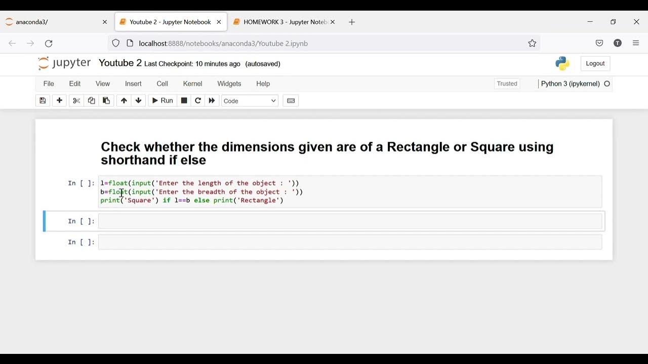Shorthand if else - YouTube