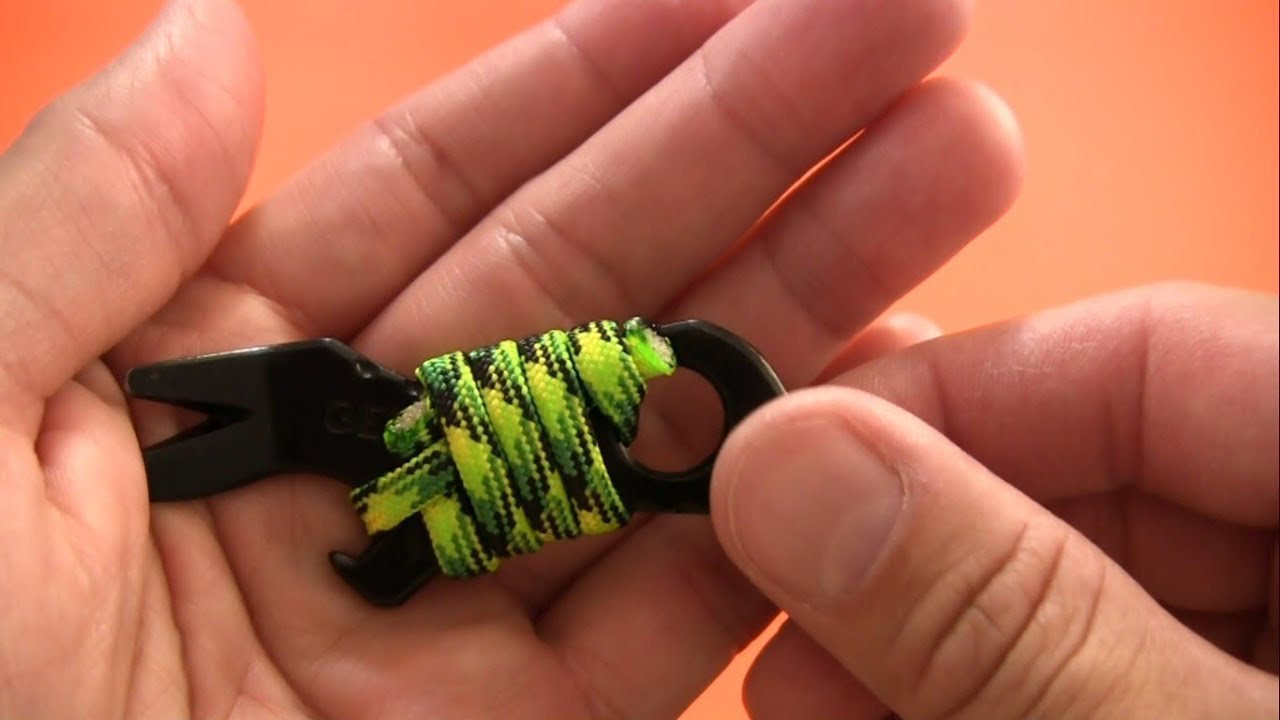 Tutorial: IAWK's Fast and Easy Paracord Wrap for the Gerber Shard - YouTube