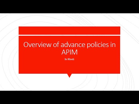 58. Overview of advance policies in APIM - YouTube