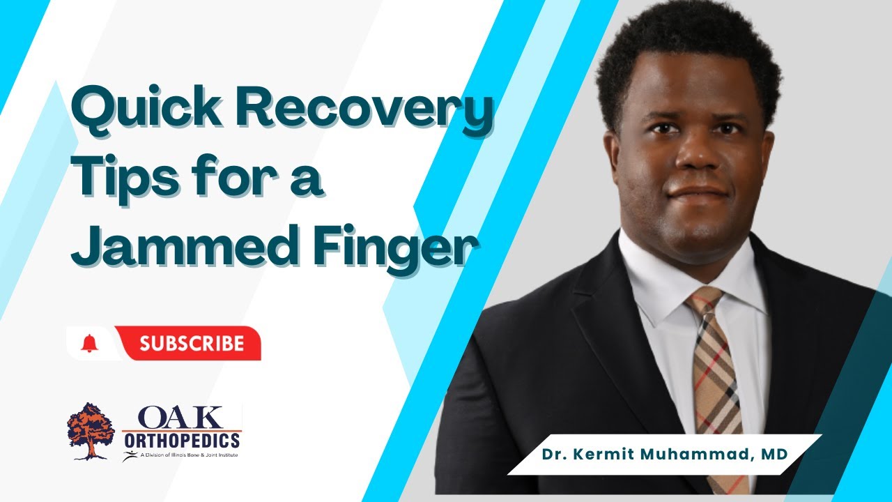 Quick Recovery Tips for a Jammed Finger | Dr. Kermit Muhammad - YouTube