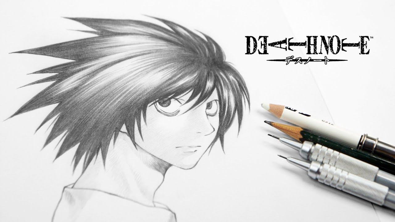 How to draw L | Death Note | L | 如何畫L | 死亡筆記本 | L | エル | 畫畫教學 - YouTube