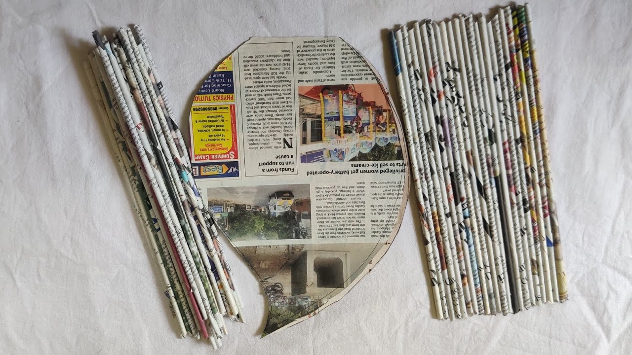 Newspaper Wall Hanging Making Home Decoration With Newspaper Best newspaper-wall-hanging-making-home-decoration-with-newspaper-best