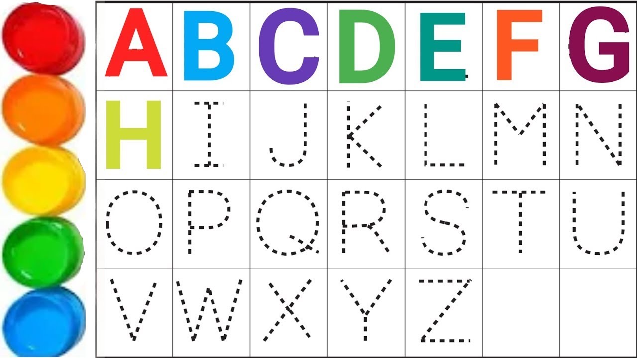 Learn alphabet abcd.numbers and shapes.a for Apple, b for ball.abcd ...