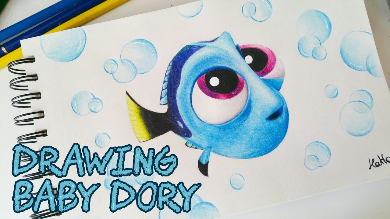 Drawing Baby Dory | Finding Dory - YouTube