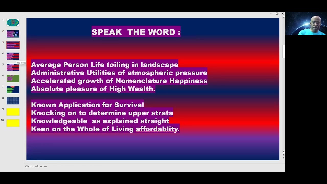 ACROSTIC POEM 1 SPEAK THE WORD 2 ENERGY SYSTEM - YouTube