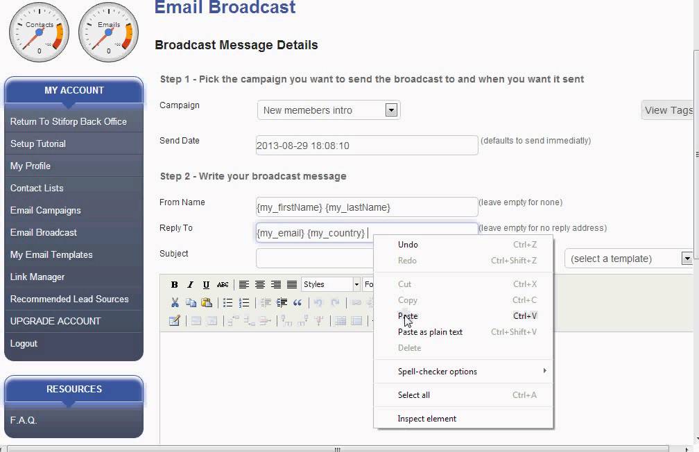 Email Broadcast - YouTube