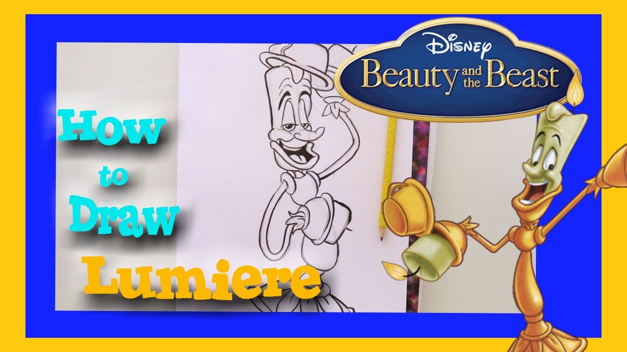 How to Draw LUMIERE from Disney's BEAUTY AND THE BEAST- @dramaticparrot ...