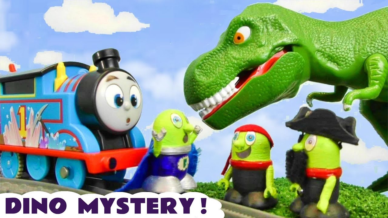 Dino Mystery Toy Train Story with Thomas and the Funlings - YouTube