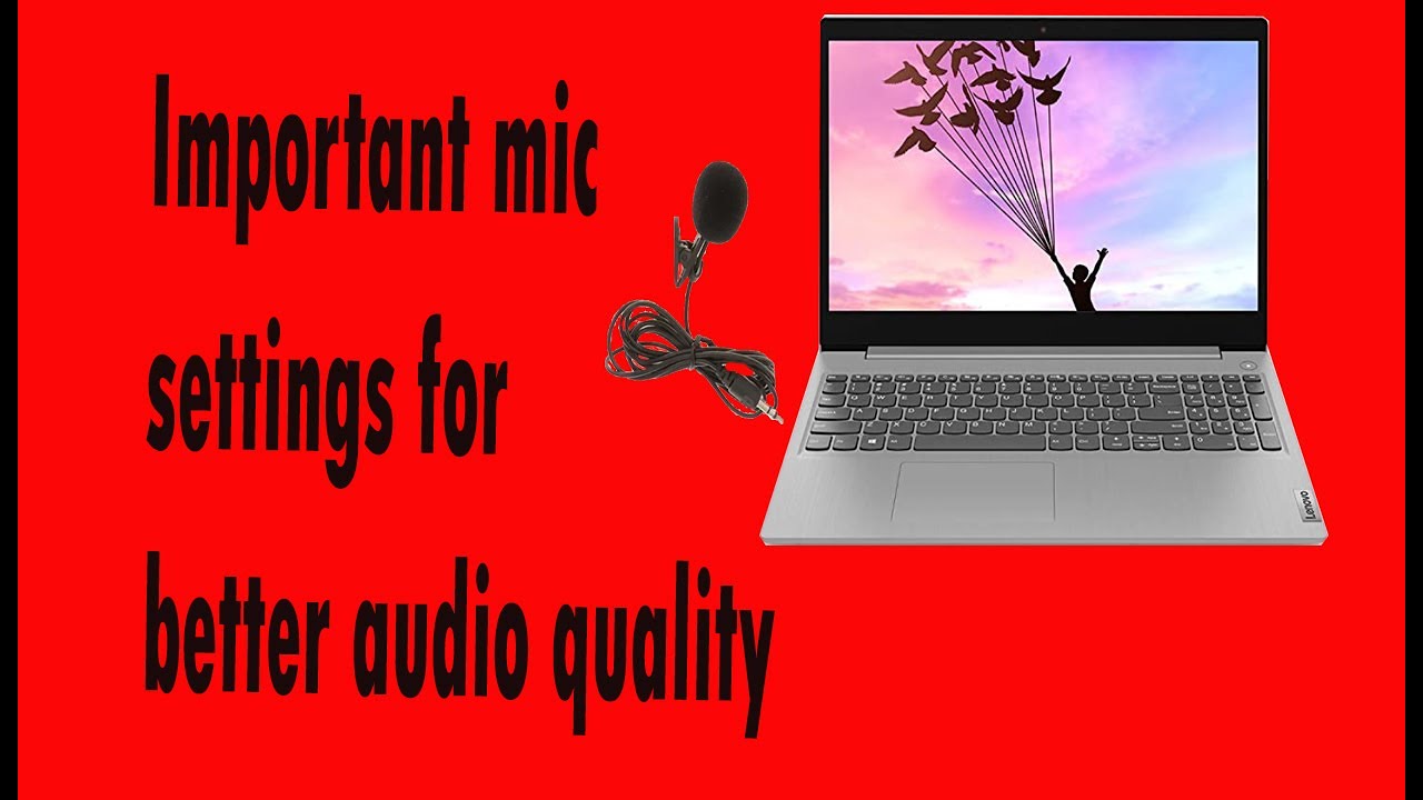 How to use mic in Laptop or Computer for best audio quality | Important ...