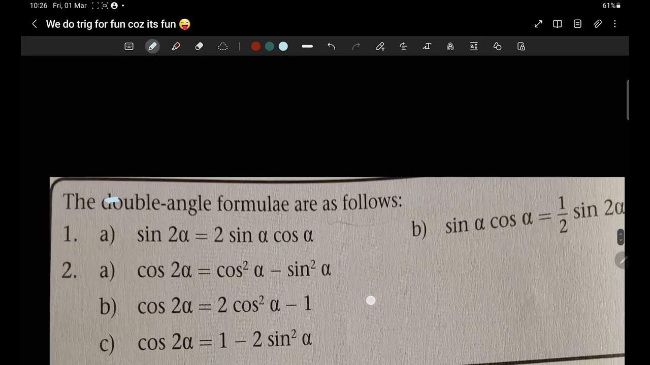 grade 12 trigonometric equation (general solutions) 1 - YouTube