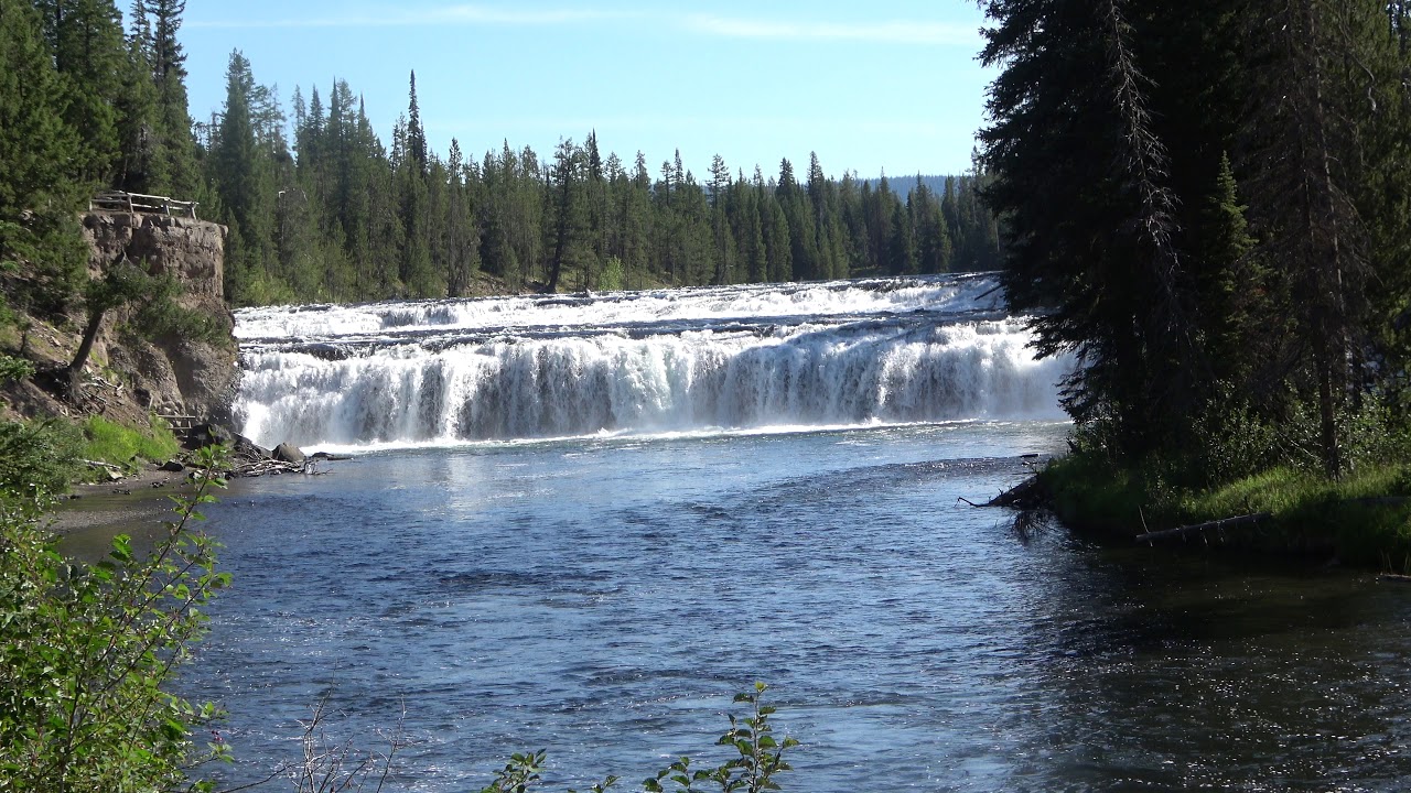 Cave Falls Yellowstone 4K - YouTube