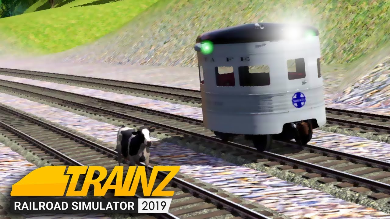 ATSF Eggliner vs Cow in Trainz 2019 - YouTube