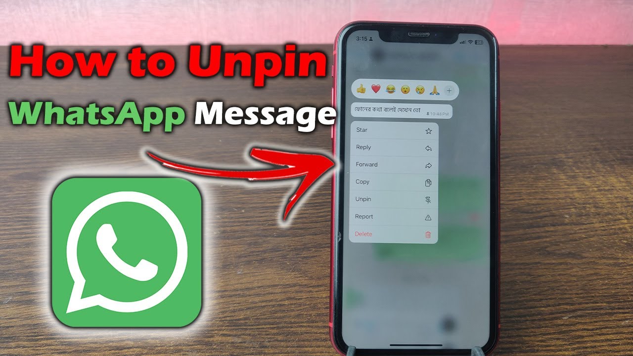 How to Unpin a Message on WhatsApp Chat | Full Guide - YouTube