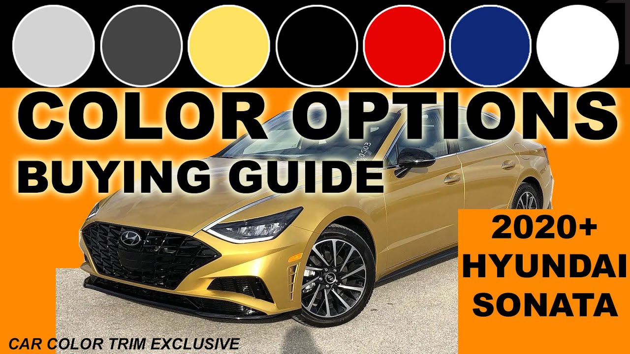 2020 Hyundai Sonata - Color Options Buying Guide - YouTube