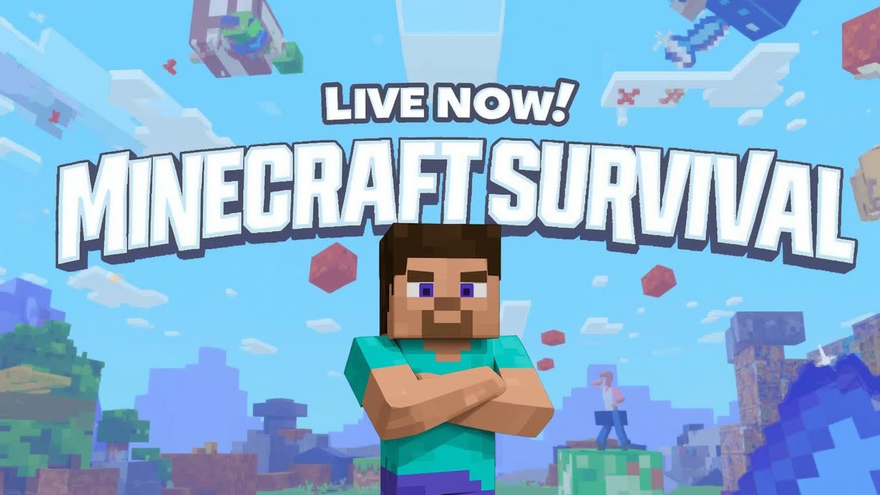 MINECRAFT SURVIVAL live stream now date 7 part 2 #minecraft#live - YouTube