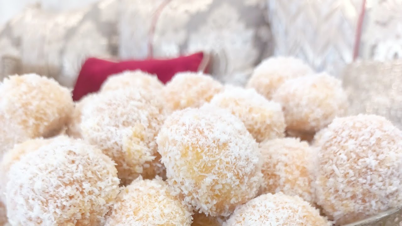 Boules de coco (richbond)gateau marocain pour l' eid 2025 - YouTube