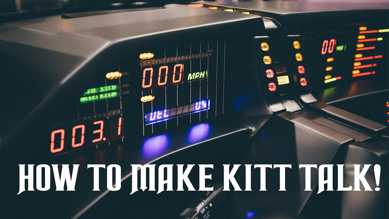 How to make Knight Rider replica Kitt talk - YouTube