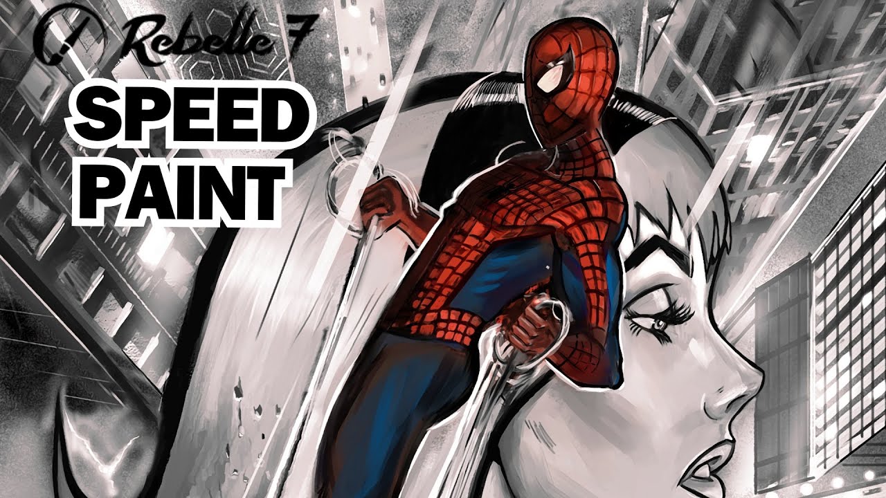 Rebelle 7 Speedpaint - Falling in Love with Gwen Stacy - Spiderman Art ...