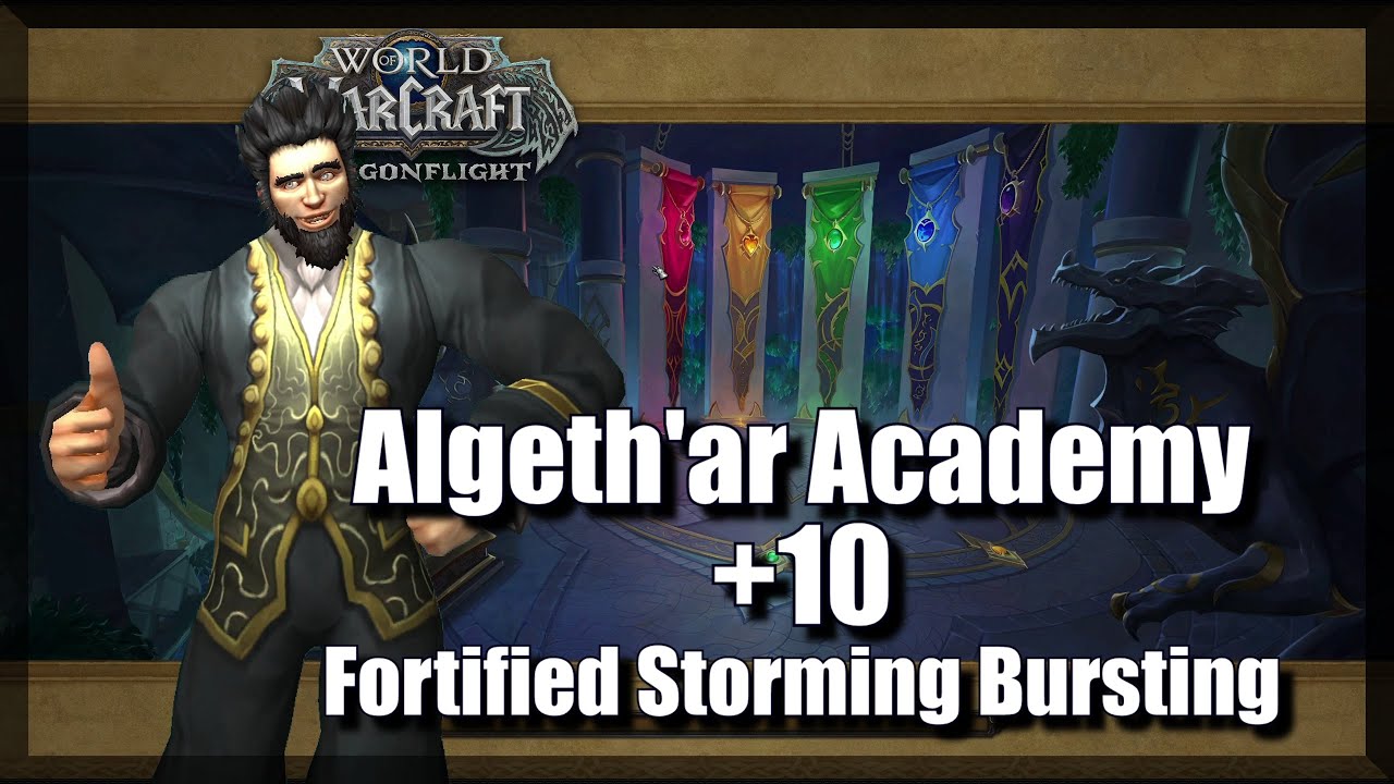 WoW +10 Algeth'ar Academy (Fortified Storming Bursting) Prot Pally PoV ...