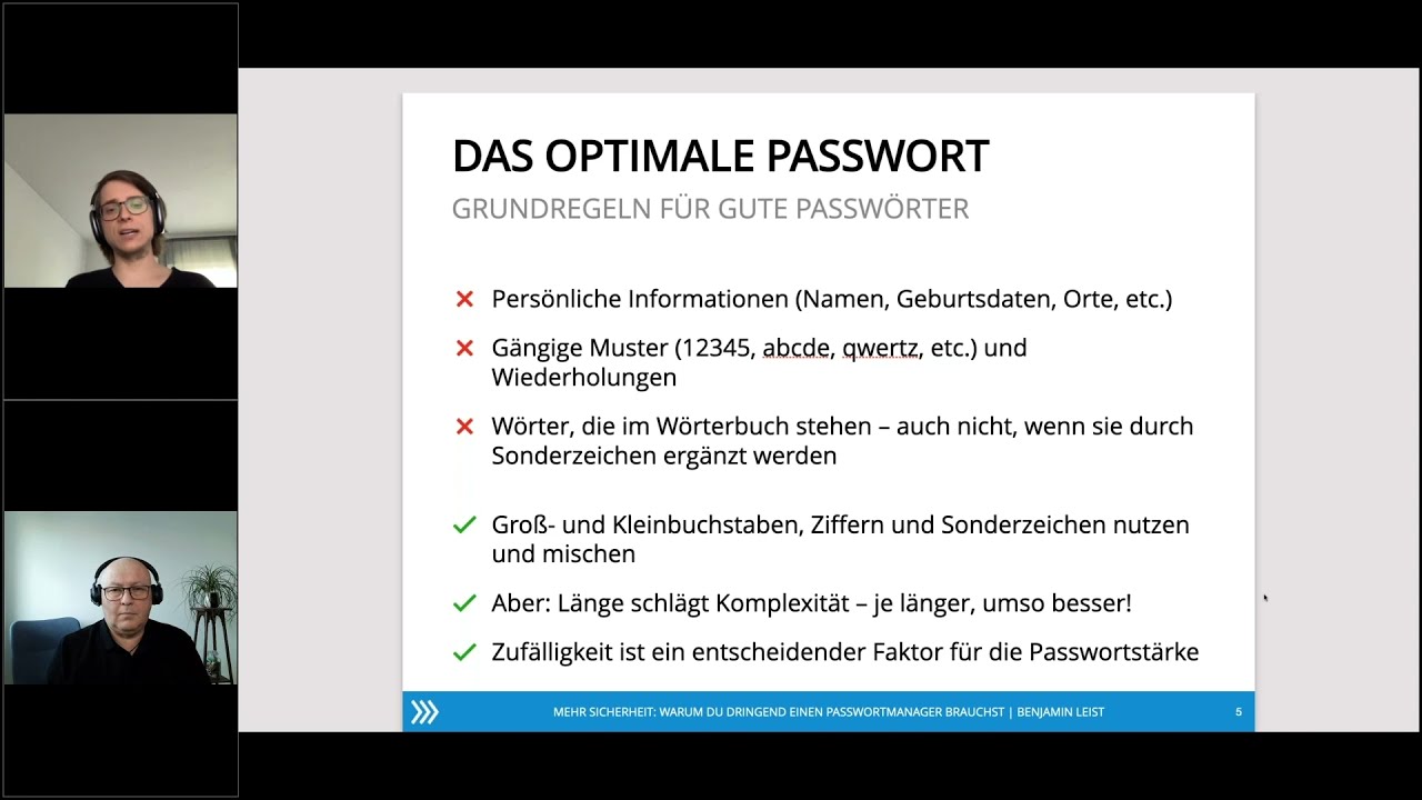 Passwortsicherheit erhöhen: Tipps für gute Passwörter - YouTube