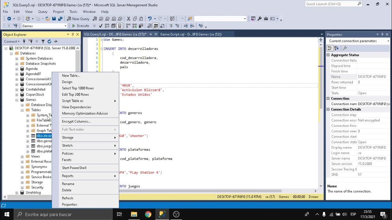 Base de Datos (VideoJuegos) - YouTube