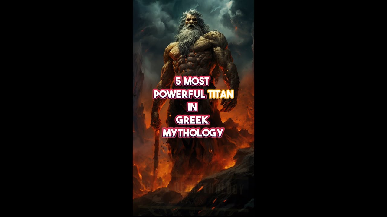 FIVE MOST POWERFUL TITAN IN GREEK MYTHOLOGY#kronos #titans # ...