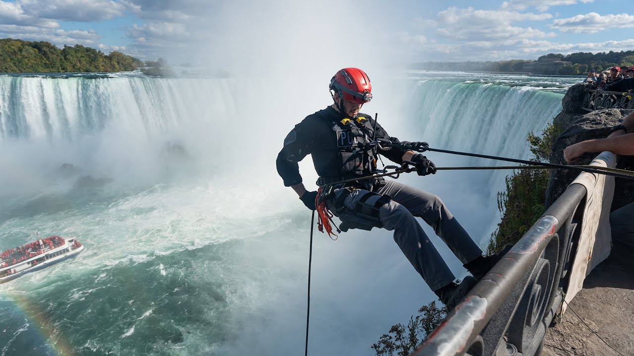 Niagara Parks Police: Tactical Rope Rescue Training - YouTube