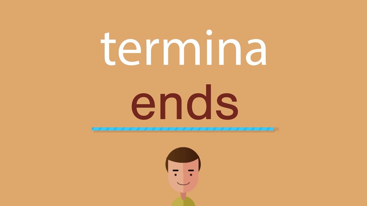Cómo se dice termina en inglés - YouTube