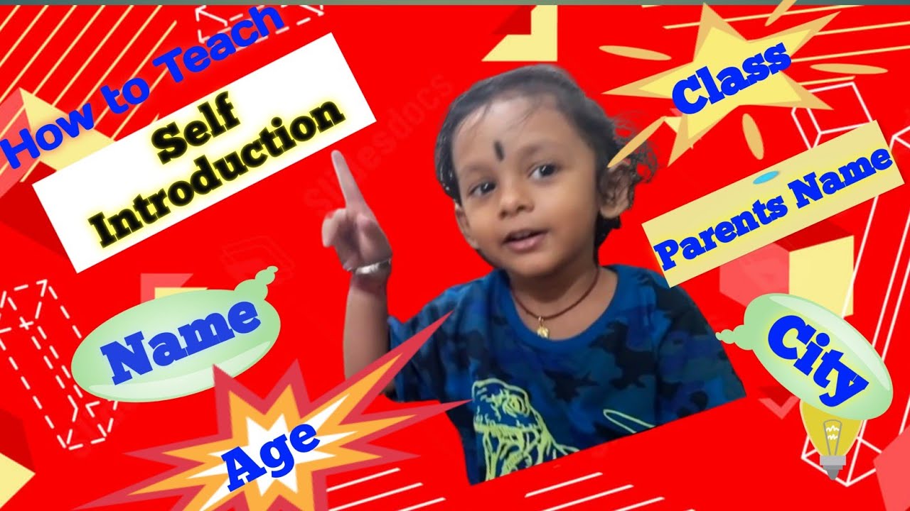 Introduction By 3Years Old Baby/Kids //How To Teach Introduction to a ...