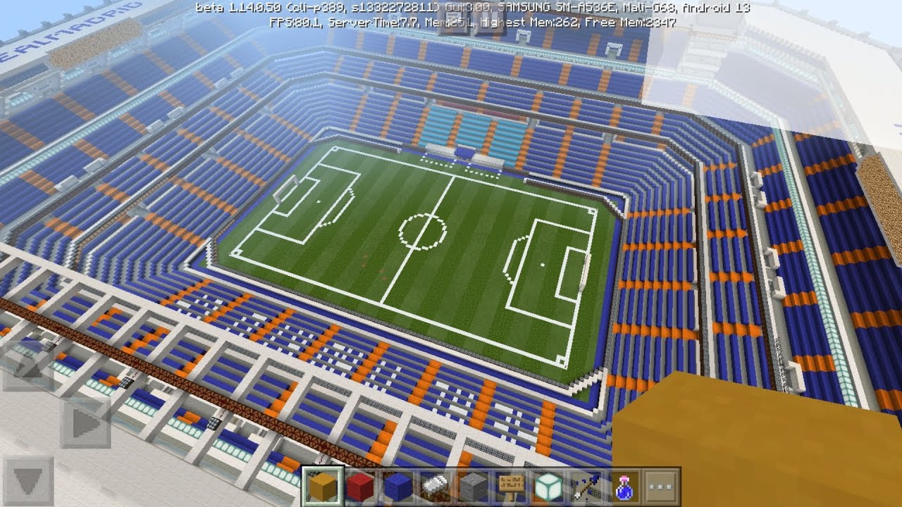 the big stadium in minecraft - YouTube